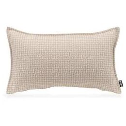 HOCK Dekokissen H.O.C.K. "Bobo", beige (beige, taupe, jaquard, struktur gemustert), B:30cm H:10cm L:50cm, Baumwolle, Polyester, Dekokissen_Sitzkissen_Kissenhüllen, mit Jaquard-Struktur, Kissenhülle mit Füllung, 1 Stück