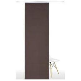 Schiebegardine Liedeco Gr. 1, braun (dunkelbraun), B:60cm H:245cm, Polyester, Gardinen, HxB: 245x60, ohne Paneelwagen