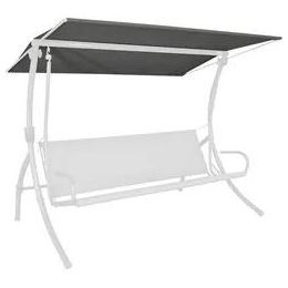 Hollywoodschaukelersatzdach, grau (dunkelgrau), B:210cm T:145cm, Polyacryl, Angerer FREIZEITMÖBEL, Sonnensegel, (B/T): ca. 210x145 cm