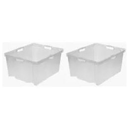Organizer keeeper "franz", transparent, B:43cm H:26cm T:52cm, Kunststoff, Aufbewahrungsboxen, Aufbewahrungsboxen xxl, hochwertiger Kunststoff, 44 L
