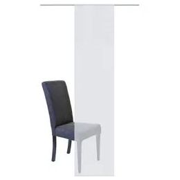 Schiebegardine Home Wohnideen "Uni" Gr. 1, grau, B:60cm H:245cm, Polyester, Gardinen, HxB: 245x60, SCHIEBEVORHANG LEINENSTRUKTUR