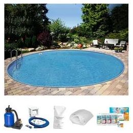 Rundpool Clear Pool "PREMIUM IBIZA", weiß, H:120cm Ø:300cm, Schwimmbecken, inkl. umfangreichem Zubehör in verschiedeneren Größen