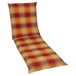 Liegenauflage GO-DE, orange (terracotta), B:190cm H:7cm T:60cm, Obermaterial: 50% Baumwolle, 50% Polyester, Polsterauflagen