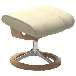 Fu&szlig;hocker stressless "Consul", beige (vanilla paloma), B:54cm H:41cm T:39cm, Leder BATICK: BATICK ist ein leicht korrigiertes, durchgef&auml;rbtes und genarbtes M&ouml;belleder, bei dem die meisten Unebenheiten und Spuren in der Regel entfernt wurden.;Leder PALOMA: PALOMA ist ein durchgef&auml;rbtes Semianilin-M&ouml;belleder mit nat&uuml;rlicher Narbung.;ROHLEDER Stoff Q2 FARON: Ein fester zuverl&auml;ssiger Boucl&eacute; mit einem 