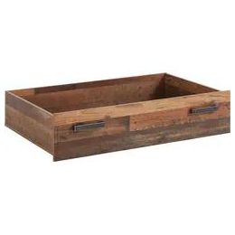 Schubkasten FORTE "Clif", grau (betonoptik dunkelgrau, old vintage wood), Holzwerkstoff, Schubladen, Schubkasten