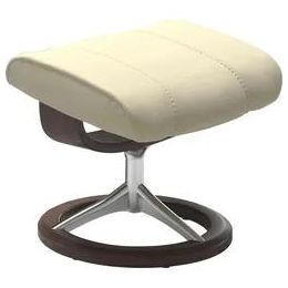 Fu&szlig;hocker stressless "Consul", beige (vanilla paloma), B:54cm H:41cm T:39cm, Leder BATICK: BATICK ist ein leicht korrigiertes, durchgef&auml;rbtes und genarbtes M&ouml;belleder, bei dem die meisten Unebenheiten und Spuren in der Regel entfernt wurden.;Leder PALOMA: PALOMA ist ein durchgef&auml;rbtes Semianilin-M&ouml;belleder mit nat&uuml;rlicher Narbung.;ROHLEDER Stoff Q2 FARON: Ein fester zuverl&auml;ssiger Boucl&eacute; mit einem 