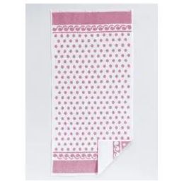 Handtuch Ross Gr. 1, pink (rosenholz), B:50cm L:100cm, Walkfrottee, 100% Baumwolle, Handtücher