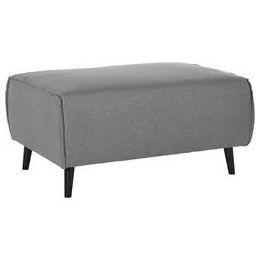 Hocker DOMO collection "Amora", grau (hellgrau), B:97cm H:47cm T:66cm, Hocker, Polsterhocker, mit Federkern
