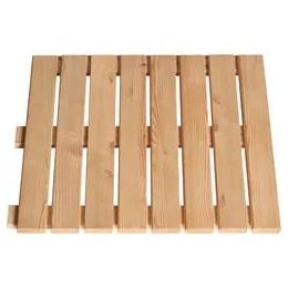 Holzfliesen Bm Massivholz, beige (natur), B:500mm L:500mm, Holzwerkstoff, Hartbodenbeläge, Lärche, 50x50 cm, 10 m2