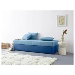 Polsterliege Maintal "Diana", blau, B:83cm L:203cm, Komplettbetten