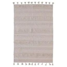 Hochflor-Teppich GUTMANN FACTORY "Puffy 67716", beige, B:160cm H:60mm L:230cm, Baumwolle, Teppiche