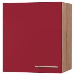 Wiho-K&uuml;chen H&auml;ngeschrank WIHO K&Uuml;CHEN "Montana", rot (front: burgund, kopus: sonoma eiche), B:40cm H:56,5cm T:35cm, Schr&auml;nke, H&auml;ngeschrank, 40 cm breit