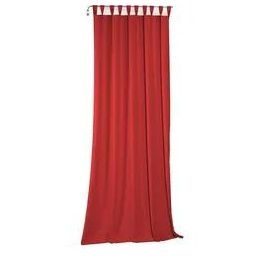 Vorhang WIRTH "Newbury" Gr. 5, rot, B:130cm H:245cm, Jacquard, Baumwolle, Polyester, Gardinen