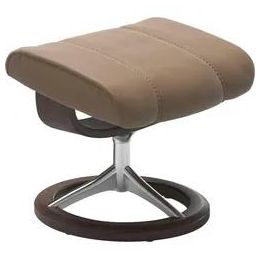 Fu&szlig;hocker stressless "Consul", braun (almond paloma), B:54cm H:41cm T:39cm, Leder BATICK: BATICK ist ein leicht korrigiertes, durchgef&auml;rbtes und genarbtes M&ouml;belleder, bei dem die meisten Unebenheiten und Spuren in der Regel entfernt wurden.;Leder PALOMA: PALOMA ist ein durchgef&auml;rbtes Semianilin-M&ouml;belleder mit nat&uuml;rlicher Narbung.;ROHLEDER Stoff Q2 FARON: Ein fester zuverl&auml;ssiger Boucl&eacute; mit einem s