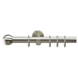 Gardinenstange Liedeco, silber (silberfarben), L:120cm Ø:20mm, Gardinenstangen