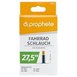 Fahrradschlauch Prophete "Fahrradschlauch", schwarz, Fahrradschl&auml;uche, 48mm, Autoventil (AV), 27,5 Zoll (69,85cm)