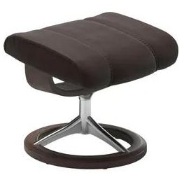 Fu&szlig;hocker stressless "Consul", braun (chocolate paloma), B:54cm H:41cm T:39cm, Leder BATICK: BATICK ist ein leicht korrigiertes, durchgef&auml;rbtes und genarbtes M&ouml;belleder, bei dem die meisten Unebenheiten und Spuren in der Regel entfernt wurden.;Leder PALOMA: PALOMA ist ein durchgef&auml;rbtes Semianilin-M&ouml;belleder mit nat&uuml;rlicher Narbung.;ROHLEDER Stoff Q2 FARON: Ein fester zuverl&auml;ssiger Boucl&eacute; mit eine