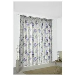 Vorhang WIRTH "Montrose" Gr. 4, lila (lila, blau), B:145cm H:245cm, Polyester, Gardinen