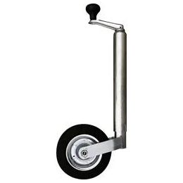 Anhänger-Stützrad Stema, silber (silberfarben, schwarz), 20cm, Stahl, Räder