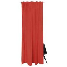 Vorhang Esprit "Neo" Gr. 1, rot (rot, rostrot, rost), B:130cm H:250cm, Baumwolle, Gardinen, aus Baumwolle, blickdicht