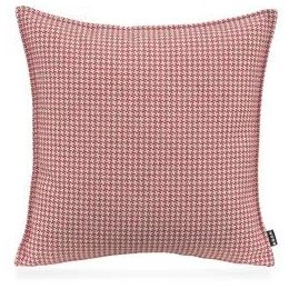 HOCK Dekokissen H.O.C.K. "Bobo", rot (rot, jaquard, struktur gemustert), B:50 H:10 L:50, Baumwolle, Polyester, Dekokissen_Sitzkissen_Kissenhüllen, mit Jaquard-Struktur, Kissenhülle mit Füllung, 1 Stück