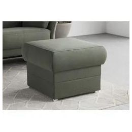 Hocker DOMO collection "Pina, kompakt und bequem", grün (dunkelgrün), B:59 H:46 T:59, 95% Polyester, 5% Polyamid, Hocker, Fußhocker, Passender Hocker zur Serie