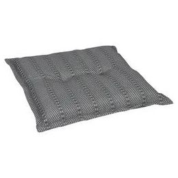 Hockerauflage GO-DE, grau (anthrazit), B:50cm H:7cm T:50cm, Baumwolle, Polyester, Polyurethan, Polsterauflagen, 50x50 cm