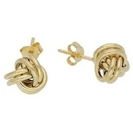 Paar Ohrstecker Vivance "Rosen", gelb (gelbgold 585), Ohrringe, Damen, Gelbgold 585