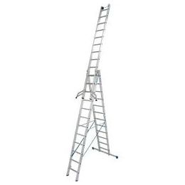 Doppelleiter Krause "STABILO", silber (silberfarben), B:50cm H:355cm, Aluminium, Leitern