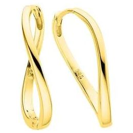 Paar Creolen Bruno Banani "Schmuck Geschenk Silber 925 Ohrschmuck Ohrringe", gold (gelbgoldfarben), Ohrringe, Damen, Silber 925 (Sterlingsilber)