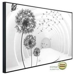 papermoon Infrarotheizung "Pusteblumen", bunt (kunstmotiv im aluminiumrahmen), B/H/T: 120 x 60 x 3, 750, Heizkörper, sehr angenehme Strahlungswärme