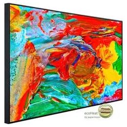 papermoon Infrarotheizung "Farben", bunt (kunstmotiv im aluminiumrahmen), B/H/T: 120cm x 60cm x 3cm, 750 W, Heizkörper, sehr angenehme Strahlungswärme