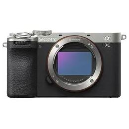 Sony Systemkamera "Alpha 7C II", silber (silberfarben), B:12,4cm H:7,11cm T:6,34cm, Fotokameras