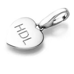 Charm Herz "Herz mit Schriftzug HDL, Silber 925", silber, Giorgio Martello MILANO, Charms, Damen, Silber 925 (Sterlingsilber)