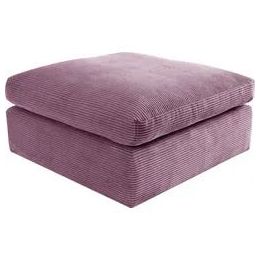 Hocker Alina "Sandy", lila (flieder gct 18), B:122cm H:46cm T:122cm, Cord GCT (92% Polyester, 8% Nylon), Hocker, Polsterhocker, 122 cm breit und 122 cm tief