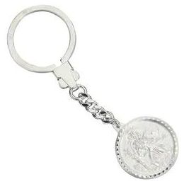 Schlüssel-Anhänger Jobo "Anhänger Schutzpatron Christopherus", silber (silber 925), Schlüsselanhänger, Damen, Silber 925 (Sterlingsilber), 925 Silber