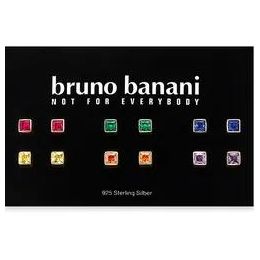 Ohrstecker-Set Bruno Banani "Mulitpack Schmuck Geschenk Silber 925 Ohrschmuckset Regenbogen", silber (silberfarben, mehrfarbig, mehrfarbig), Ohrringe, Damen, Silber 925 (Sterlingsilber), mit Zirkonia (synth.)