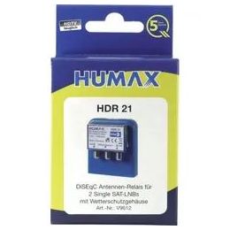 Humax Adapter "HDR 2x1 WSG", blau, B:7cm H:4cm T:12cm, Adapter