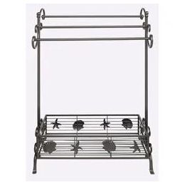 Badaccessoire-Set Heine HOME, schwarz, Chrom, Badaccessoires-Sets