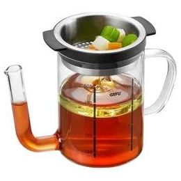 Fetttrennkanne Gefu "SEPARATO", transparent, H:13,4cm, Borosilikatglas, Messbecher, effektive Fettabscheidung, 0,5 Liter