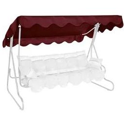 Hollywoodschaukelersatzdach "TOPSELLER", rot (bordeaux), B:210cm T:145cm, Polyester, Angerer FREIZEITMÖBEL, Sonnensegel, (B/T): ca. 210x145 cm