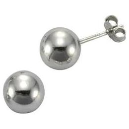 Paar Ohrstecker Firetti "Schmuck Geschenk Silber 925 Ohrschmuck Kugel" Gr. 5, silber (silberfarben), Ohrringe, Damen, 5, Silber 925 (Sterlingsilber)