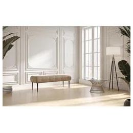 2-Sitzer Places of Style "Amber", beige, B:119cm H:52cm T:54cm, 100% Polyester, Sofas, mit Knopfheftung,in verschieden Stoffarten