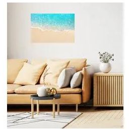 Wandsticker queence "Beach", blau (türkis), T:0,1cm, Folie, Wandtattoos, Selbstklebend, kinderleichte Anbringung