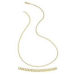 Panzerkette Firetti "Schmuck Geschenk Gold 333 Halsschmuck Collierkette 1,7 mm breit" Gr. 45, gold (gelbgoldfarben), Halsketten, Damen, 45, Gelbgold 333, B: 1,7mm, Panzerkette, Made in Germany, B:1,7mm