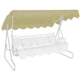 Hollywoodschaukelersatzdach "TOPSELLER", beige, B:210cm T:145cm, Polyester, Angerer FREIZEITMÖBEL, Sonnensegel, (B/T): ca. 210x145 cm