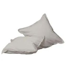 Kissenbezüge Primera "Kissenbezüge »Stone Washed«, Primera (2 Stück)", beige (leinen), B:80cm L:80cm, Renforcé, Obermaterial: 100% Baumwolle, Kissenbezüge, mit Stone-Washed Optik