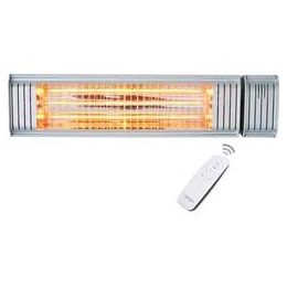 VASNER Terrassenstrahler "Bluetooth, silber, Appino 20", silber (silberfarben), B:55,6cm H:17,5cm T:13cm, Heizstrahler, Wand / Decke mit Appsteuerung