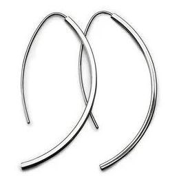 Paar Ohrhaken Amor "9171613", silber (edelstahlfarben), Ohrringe, Damen, Edelstahl
