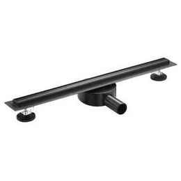 Duschrinne Sanotechnik "Schwarz-Optik", schwarz, B:60cm T:7cm, Edelstahl, Rinnen, slim, 60cm